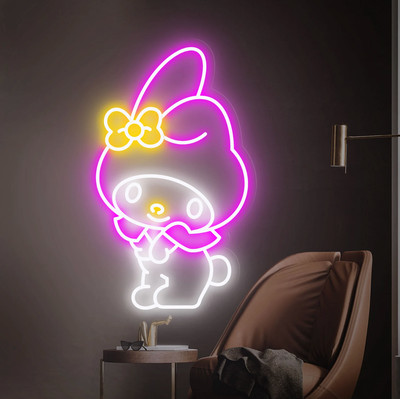 SANRIO HELLO KITTY My Melody Neon Sign Custom Anime Pink Kawaii Kids ...