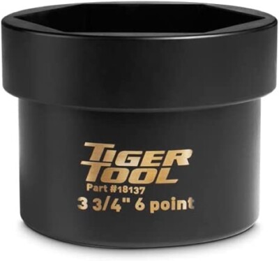 Tiger Tool 3-3/4" 6-Point Axle Nut Socket 3/4" Drive for Commercial ...