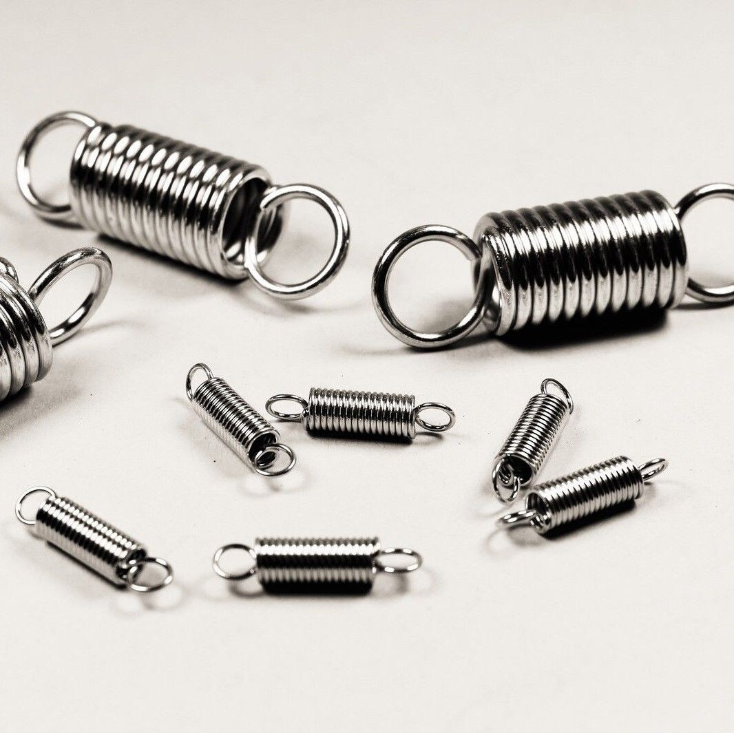 Zugfeder MIT ÖSE Zugfedern Feder Federstahl Stahlfeder ab 1 mm Draht -Ø ...