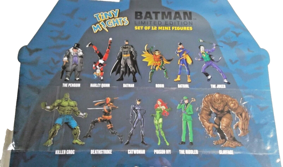CultureFly BATMAN Tiny Mights Arkham Asylum Set 12 Mini Figures NEW ...