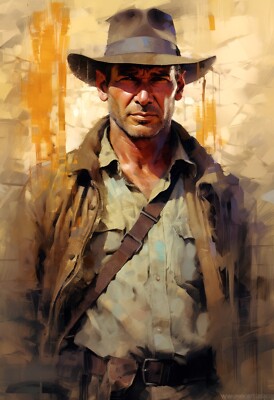 "Indiana Jones 2" 13" x 19" Fine Art Print Limited to 20 Hand-Numbered ...