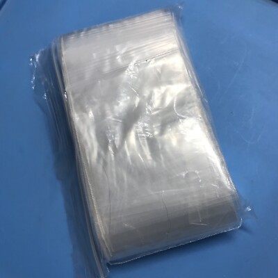 100 3"x4" Clear Poly Bags Reclosable 3x4 Top Seal Baggies 100 Plastic ...