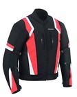RKSports MENS 1509 RED TEXTILE MOTORBIKE MOTORCYCLE JACKET 2015 NEW ...
