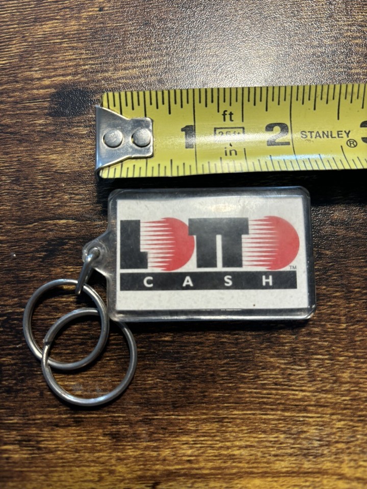 Vintage LOTTO Indiana STATE LOTTERY Key Ring Keychain Hoosier Cash ...