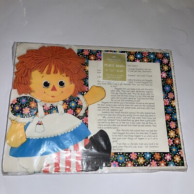 Brand New Vintage Raggedy Ann Hallmark Placemats | eBay