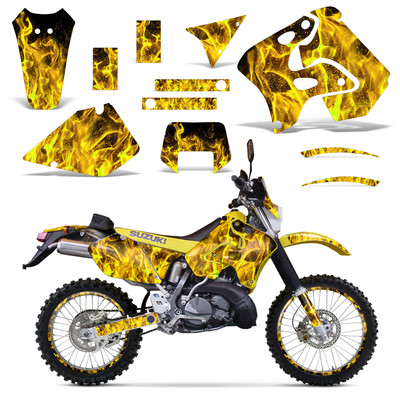 Decal Graphic Kit Suzuki RMX 250s RMX250 S Dirt Bike Sticker Decals 96 ...