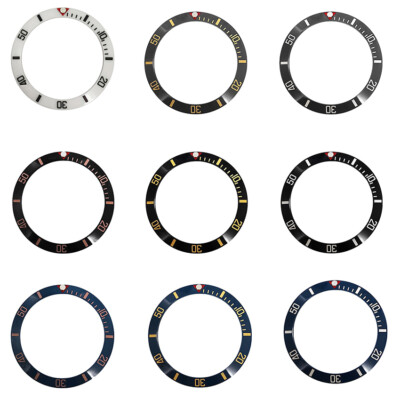 Outer diameter 38MM Ceramic Scale Beveled Bezel Watch Bezel For 007 ...