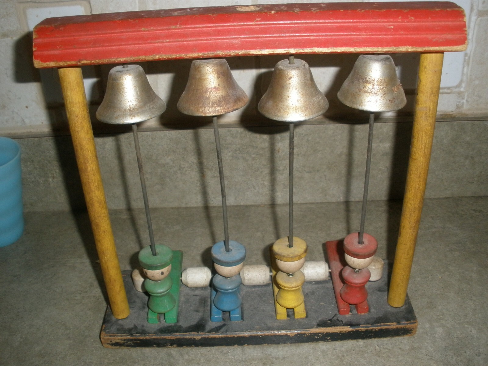 Vintage Playskool Wooden Musical Bell Ringing Toy | eBay
