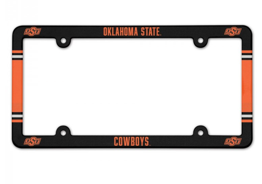 OKLAHOMA STATE COWBOYS USA MADE LICENSE PLATE FRAME | eBay