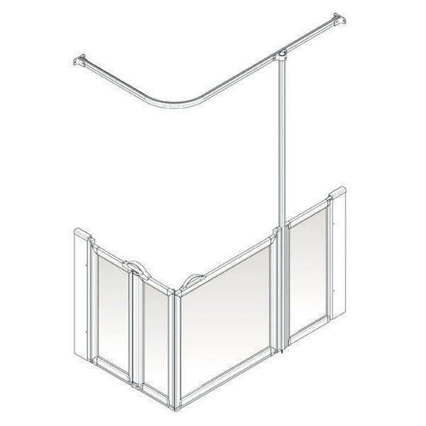 AKW Option B Half Height Shower Screens, Care Screens | eBay UK