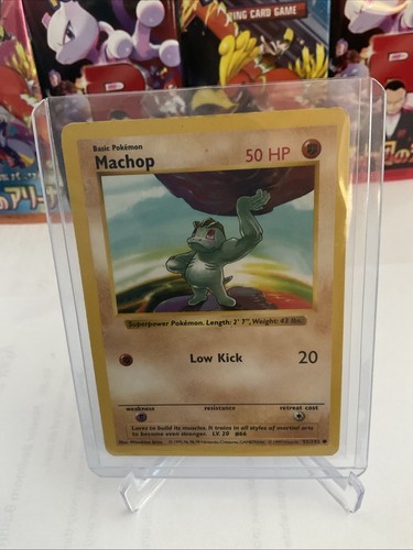 Pokémon TCG Machop Base Set 52/102 Regular Shadowless Common | eBay