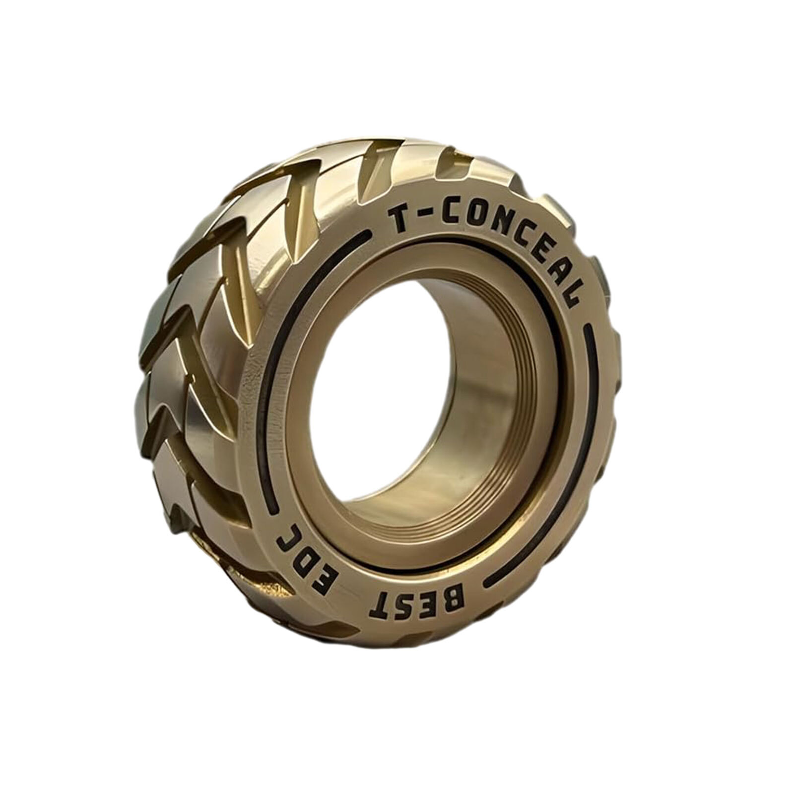 Stainless Steel Fidget Gyroscope Stress Relief Ring Spinner Hand Toy ...