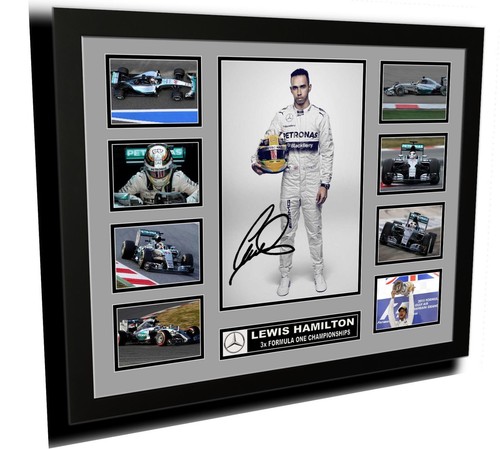 LEWIS HAMILTON F1 MERCEDEZ SIGNED LIMITED EDITION FRAMED MEMORABILIA ...