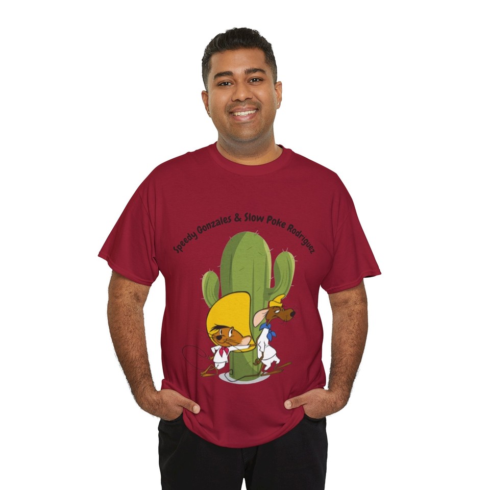 Speedy Gonzales & Slowpoke Rodriguez Tee, Cartoon Duo T-Shirt | eBay