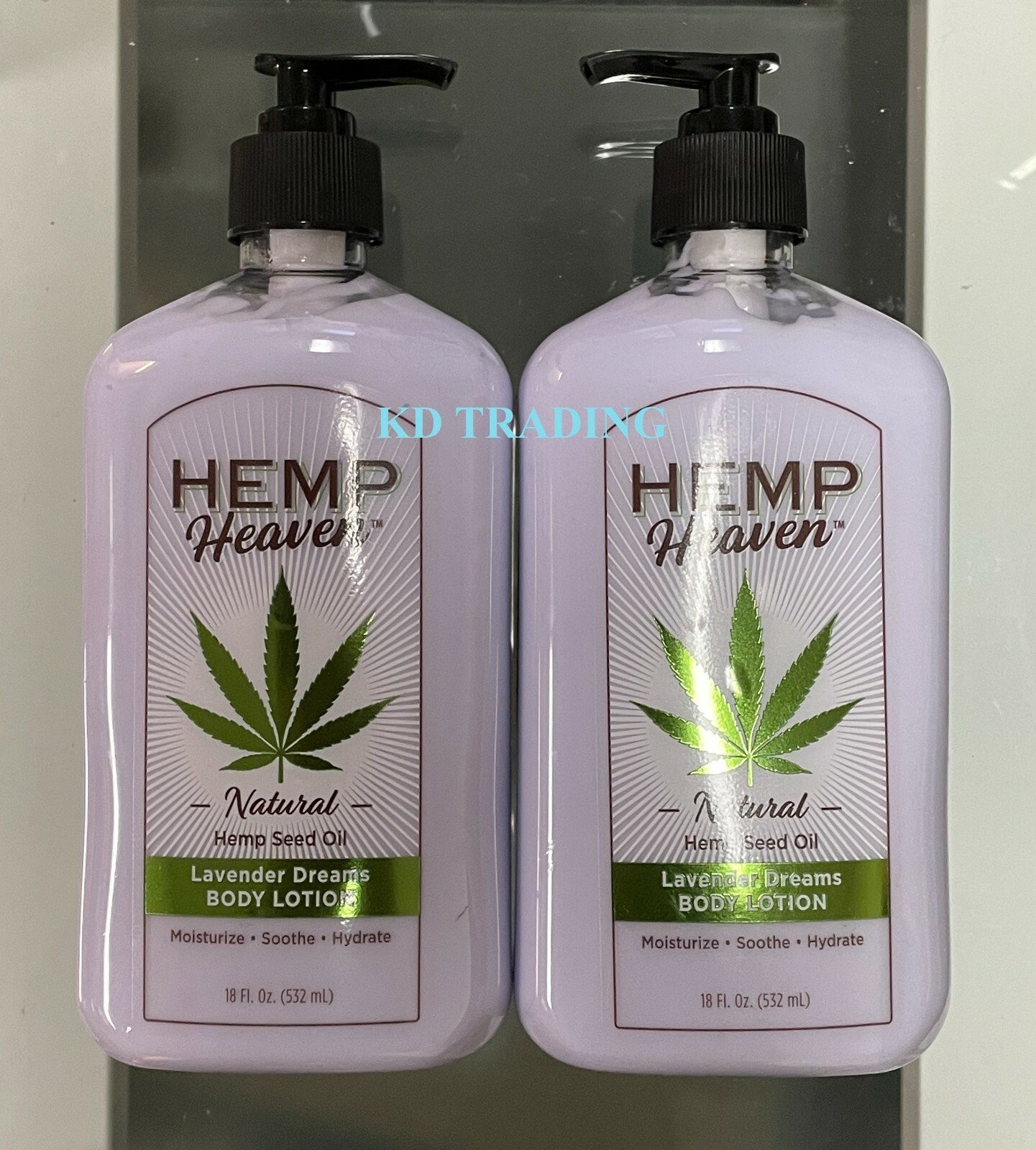 (2-Pk) HEMP Heaven NATURAL Hemp Seed Oil Lavender Dreams Soothing BODY ...