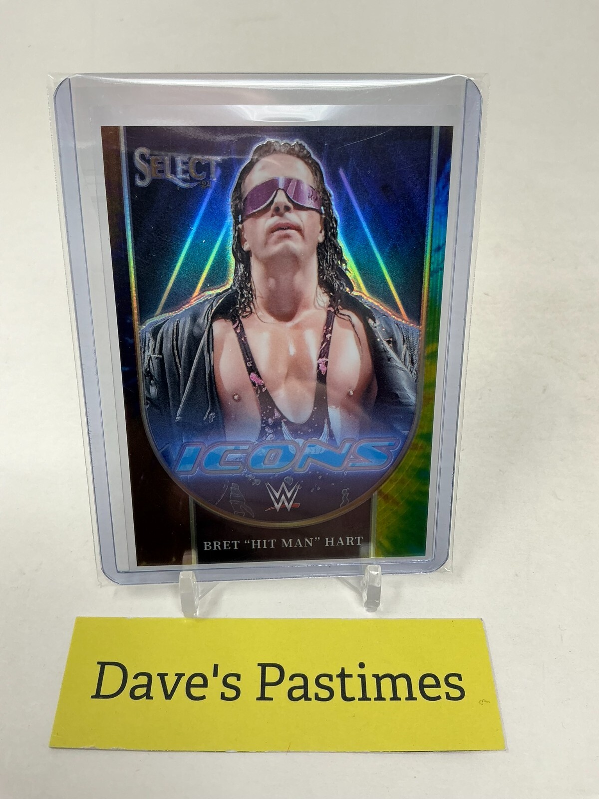Bret “Hit Man” Hart Icons Tye Die Prizm /25 WWE Select 2024 SIT | eBay
