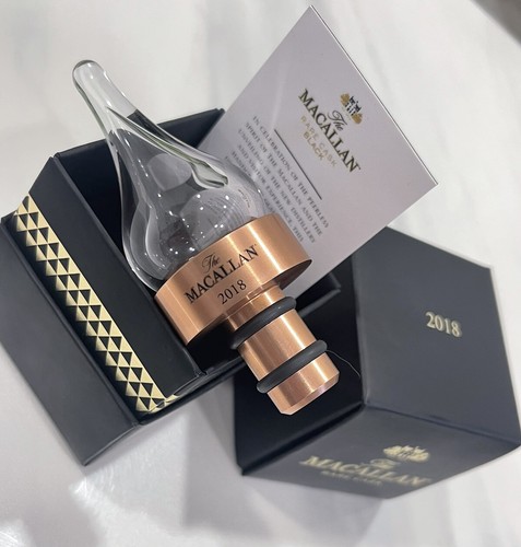 Macallan Rare Cask Bottle Stopper 2018 Whiskey Scotch Rare Copper Glass ...