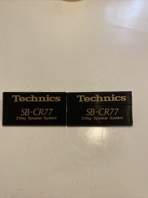TECHNICS SB-CR77 SPEAKER CABINET BADGES LABELS & LOGO | eBay