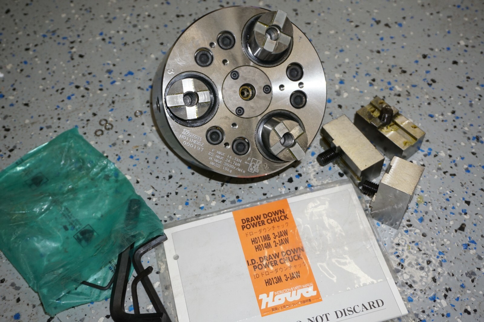 New Howa lathe chuck H011MB, 6" 3 jaw draw down (pull back) chuck ...