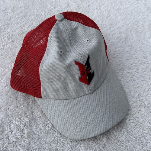 Indianapolis Indians Gray Red Mesh Trucker Hat Cap 47' Minor League ...