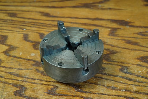 Watson 4-Jaw, 4” Lathe Chuck with 3/4" smooth bore backing plate | eBay
