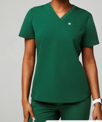 Fabletics Women's 1-Pocket Vital Scrub Top Hunter Green Size: S NWT | eBay