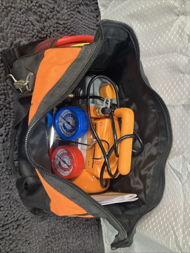 BACOENG 3.6CFM 1/4HP AC Vacuum Pump and Manifold Gauge Set for R134a ...