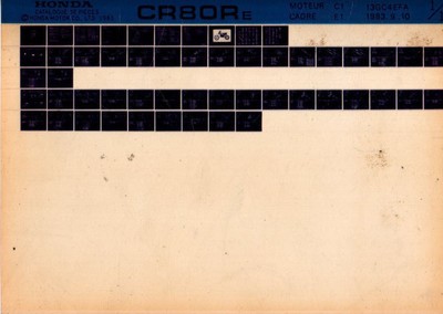 Microfiche HONDA CR80R CR 80 RE R MOTO | eBay
