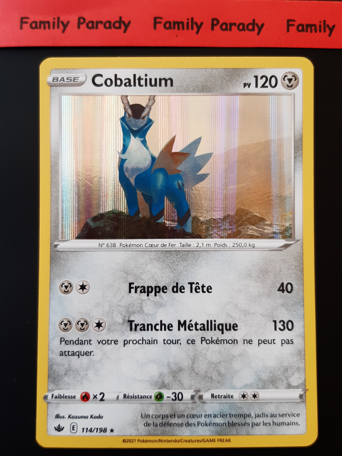 Cobaltium Holo 120Pv 114/198 Rare Pokemon Card Ice Kingdom New Fr | eBay