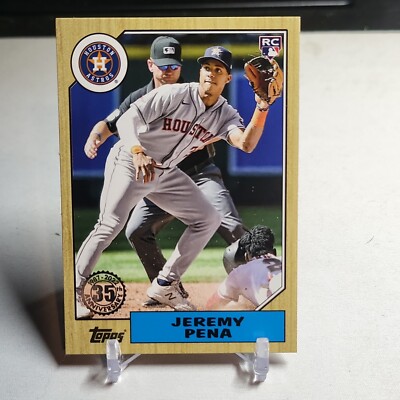 Jeremy Pena 2022 Topps 87 Redux Rookie Card #87TBU-23 | eBay