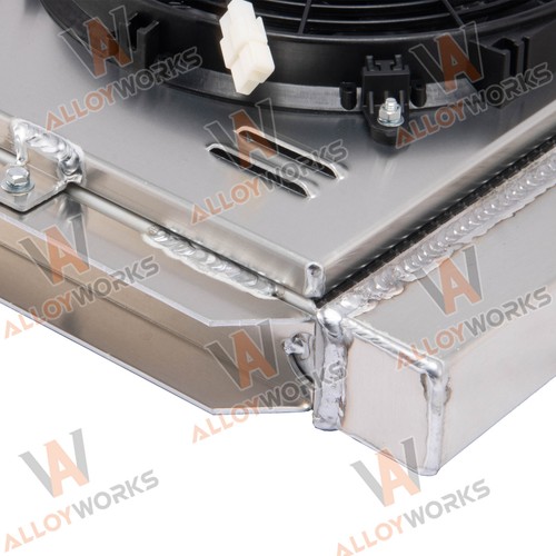 Universal 31''W x 21''H Overall Size 4 Row Aluminum Airboat Radiator ...