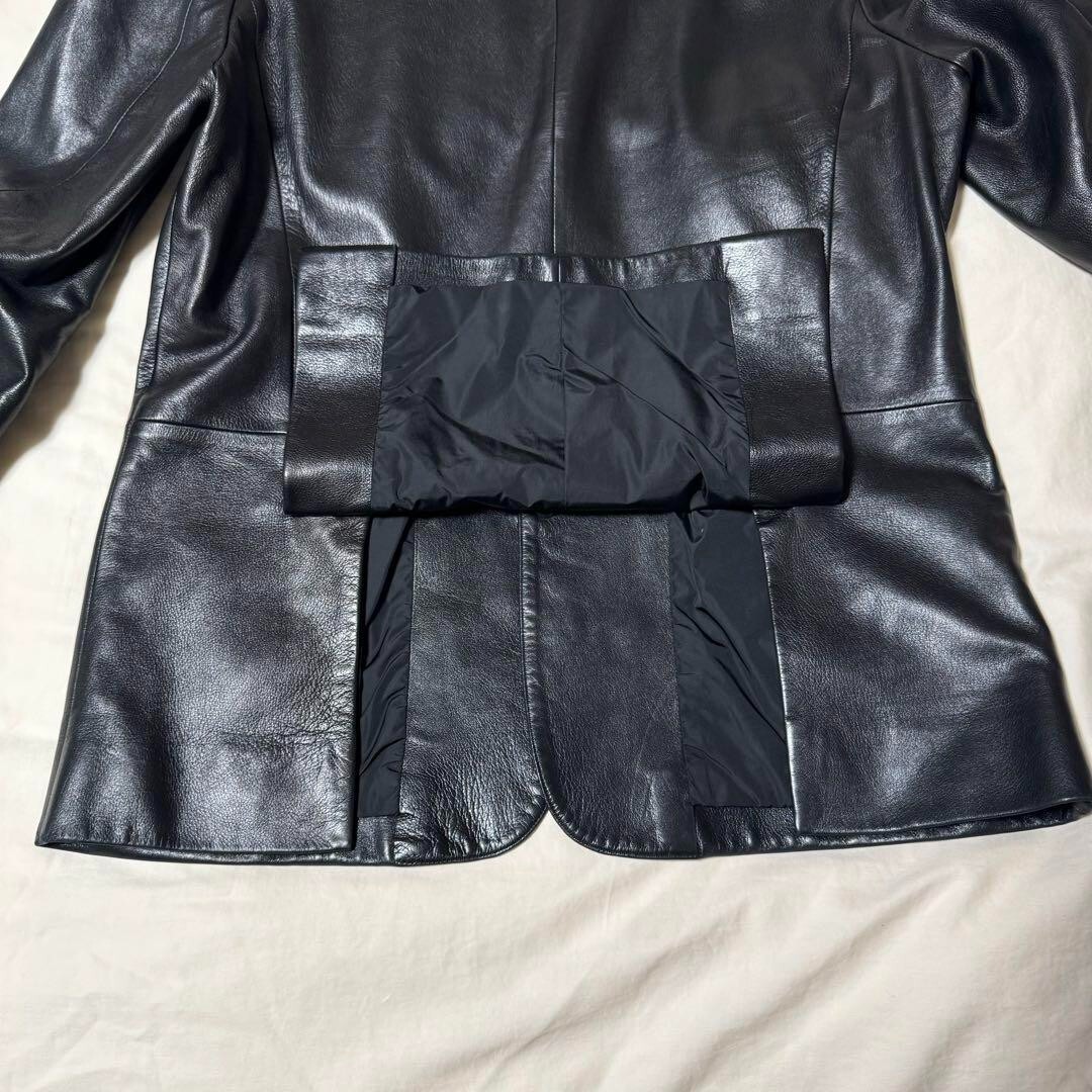 PRADA 1999FW Leather Tailored Jacket Archive Black Size 48 PRADA 1999FW Leather Tailored Jacket Archive Black Size 48
