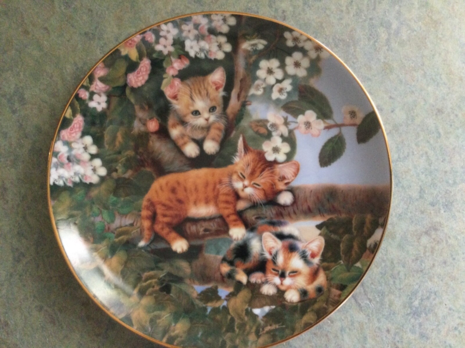 Frisky Felines, Jurgen Scholz, Out On A Limb, Bradford Exchange Kitten ...