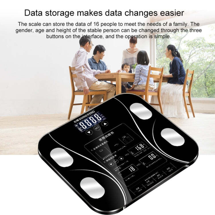 LCD Display Body Electronic Smart Weighing Scales Bathroom Scale ...