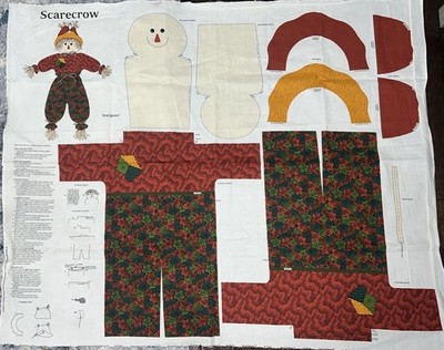 CRANSTON PRINTWORKS DREAMSPINNERS FALL Craft SCARECROW FABRIC PANELS ...