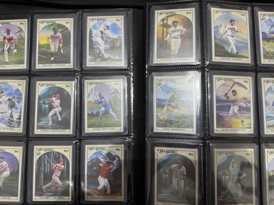 2023 Topps Bob Ross Joy Of Baseball Complete Set And Complete Insert ...