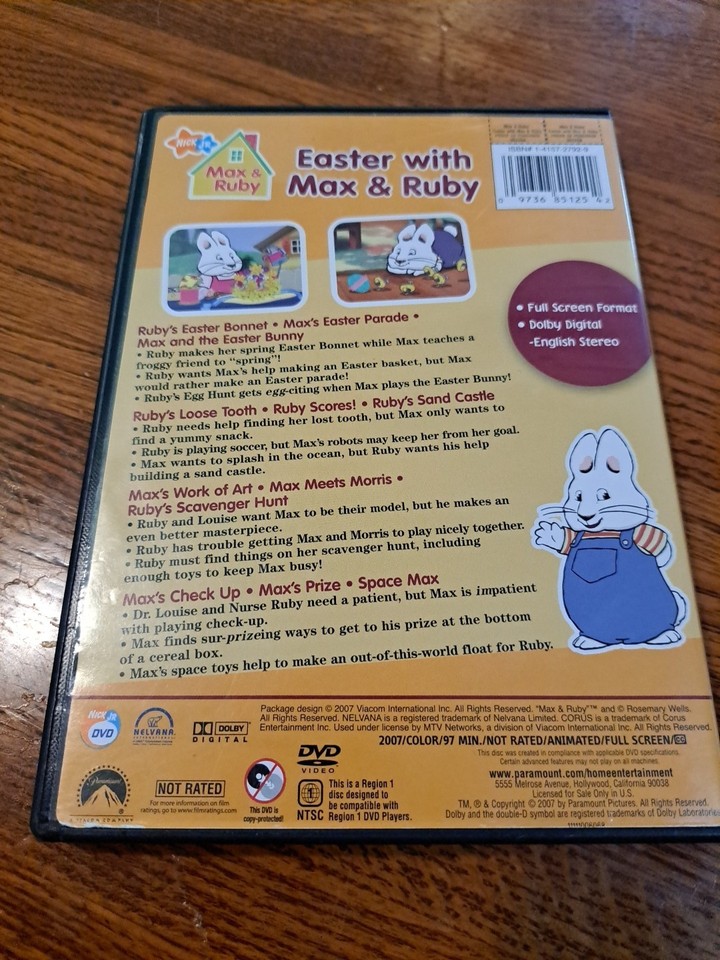 NICK JR EASTER WITH MAX & RUBY USED DVD | eBay