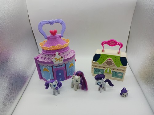 My Little Pony G4 Brushable Rarity Explore Equestria Boutique Playsets ...