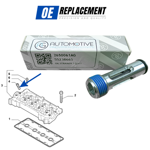 CAPUCHON FILTRE À HUILE MULTIAIR POUR FIAT JEEP LANCIA 1.4 55226095 ...