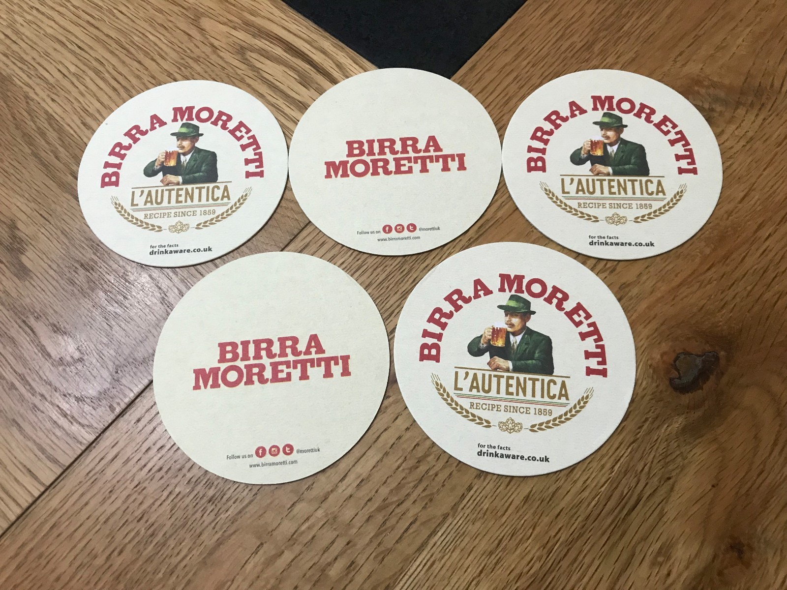 5 NEW - BIRRA MORETTI BREWERY BEER MAT SOUS BOCK | eBay UK