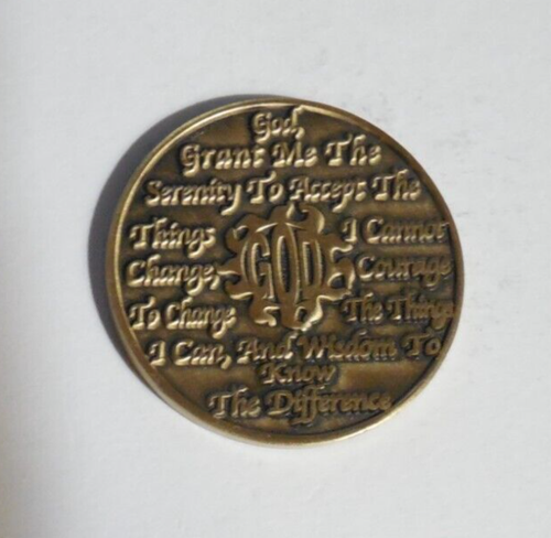 10 Years Alcoholics Anonymous AA Bronze Medallion Coin Sobriety Chip | eBay