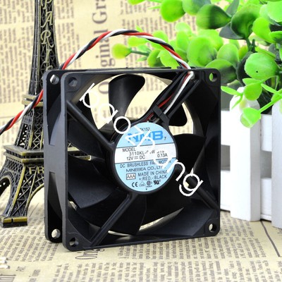 NEW Genuine NMB 80mm case fan 3110KL-04W-B19 DC12V 0.13A 3-pin 4E537 ...