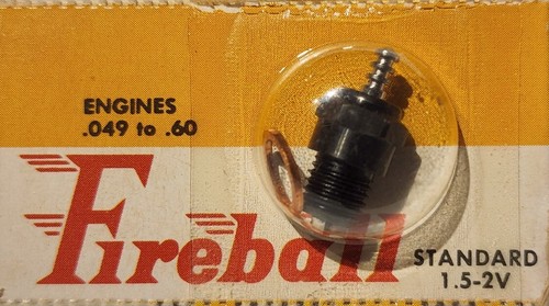 Fireball R/C IDLE BAR GLOW PLUG Standard 1.5-2V For 0.49 to 0.60 ...