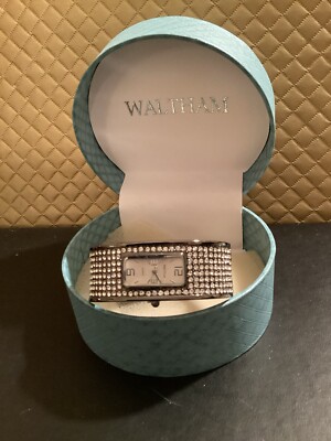 Rhinestone Cuff Waltham Ladies Watch | eBay