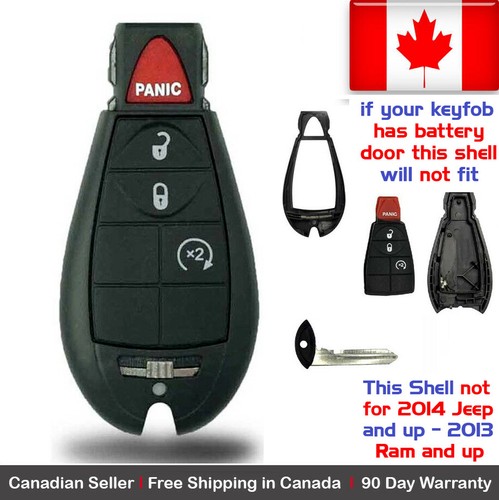 1x New Replacement Keyless Remote Key Fob Case For Dodge Caravan RAM ...