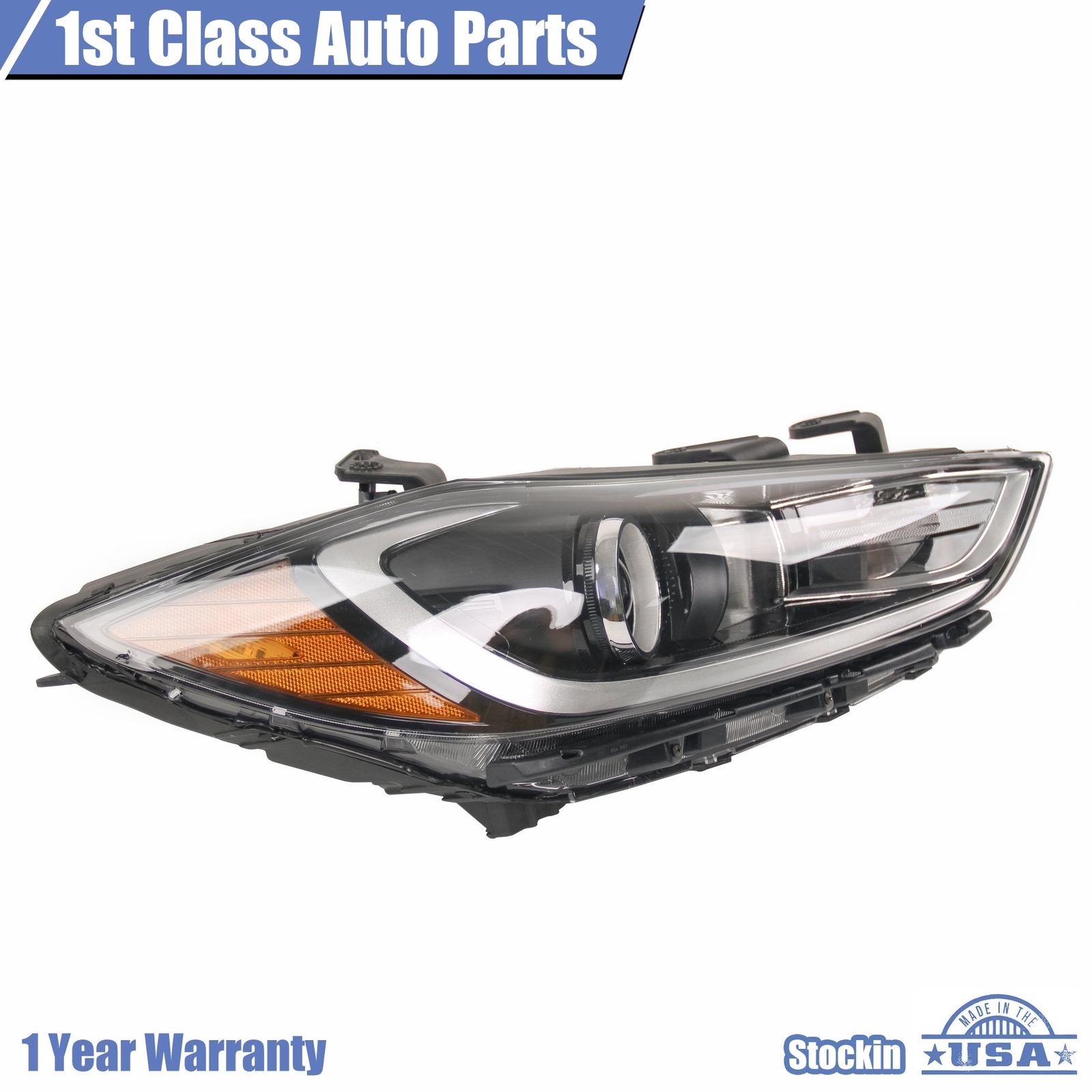 Headlight Assembly Right For 2017-18 Hyundai Elantra Sedan HY2503206 ...