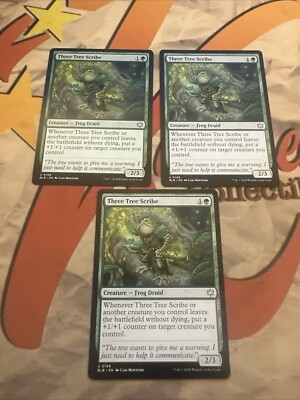 Three Tree Scribe Bloomburrow 199 MTG Card NM/M Regular X3! Green ...