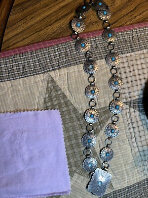 Vintage Fiesta Faux Turquoise Belt | eBay