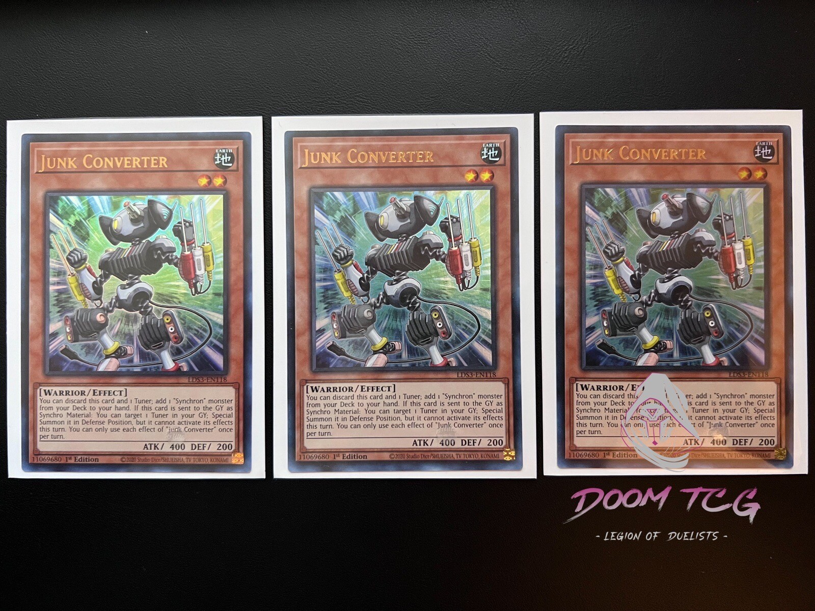 Yugioh Junk Converter LDS3-EN118 1st Edition UR 🟡 (x3) “Synchro Support ...