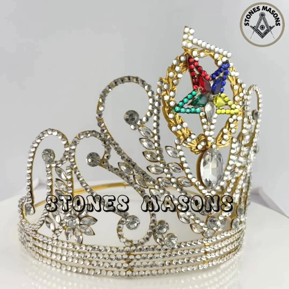 Masonic OES Grand Worthy Crown Big Size George Crown Adjustable fitting ...